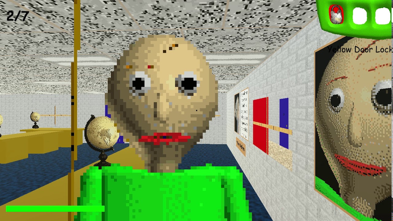 BALDI'S BASICS A WEIRD FACE POPED UP AND CRASHED MY GAME - YouTube