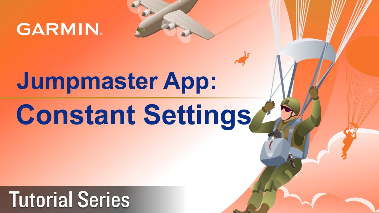 Tutorial – Jumpmaster App: Constant Settings - YouTube