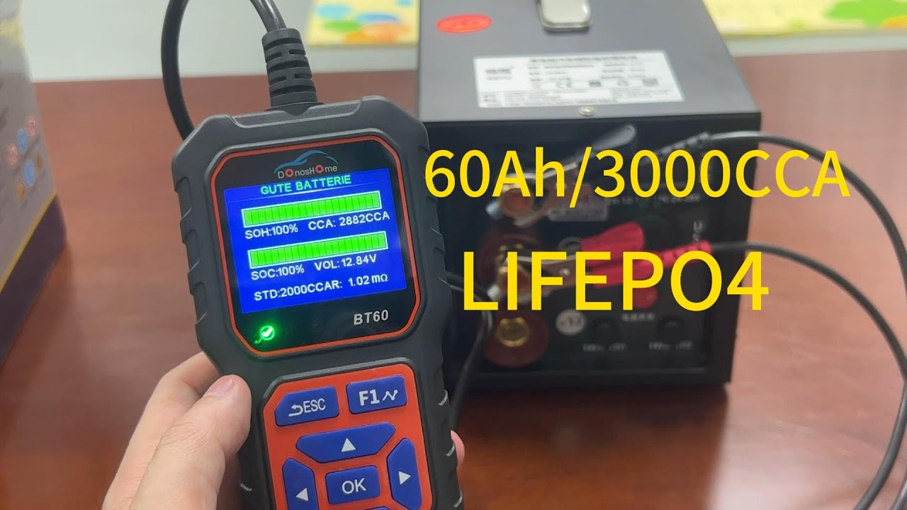 Überraschungstest DonosHome BT60 Batterietester zum Testen der 60Ah ...