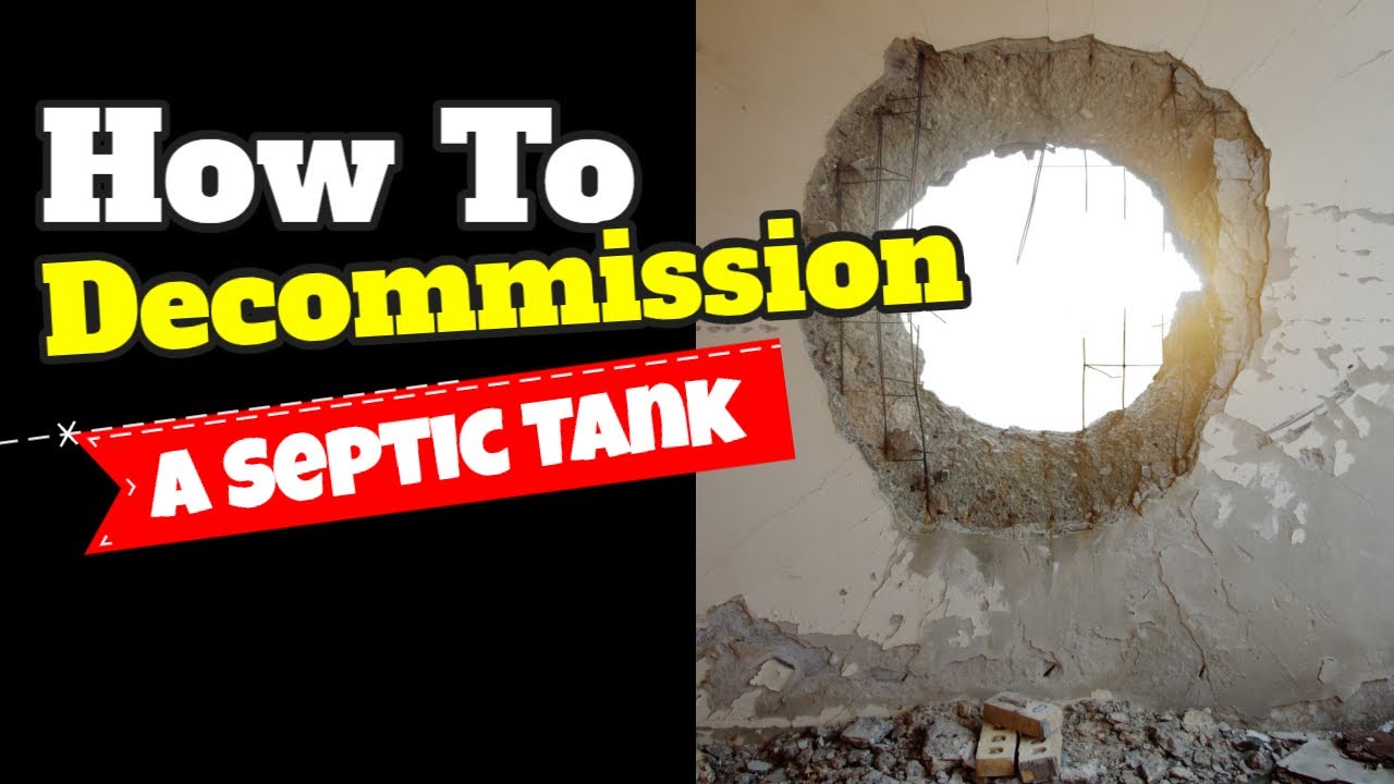 how to decommission a septic tank - YouTube