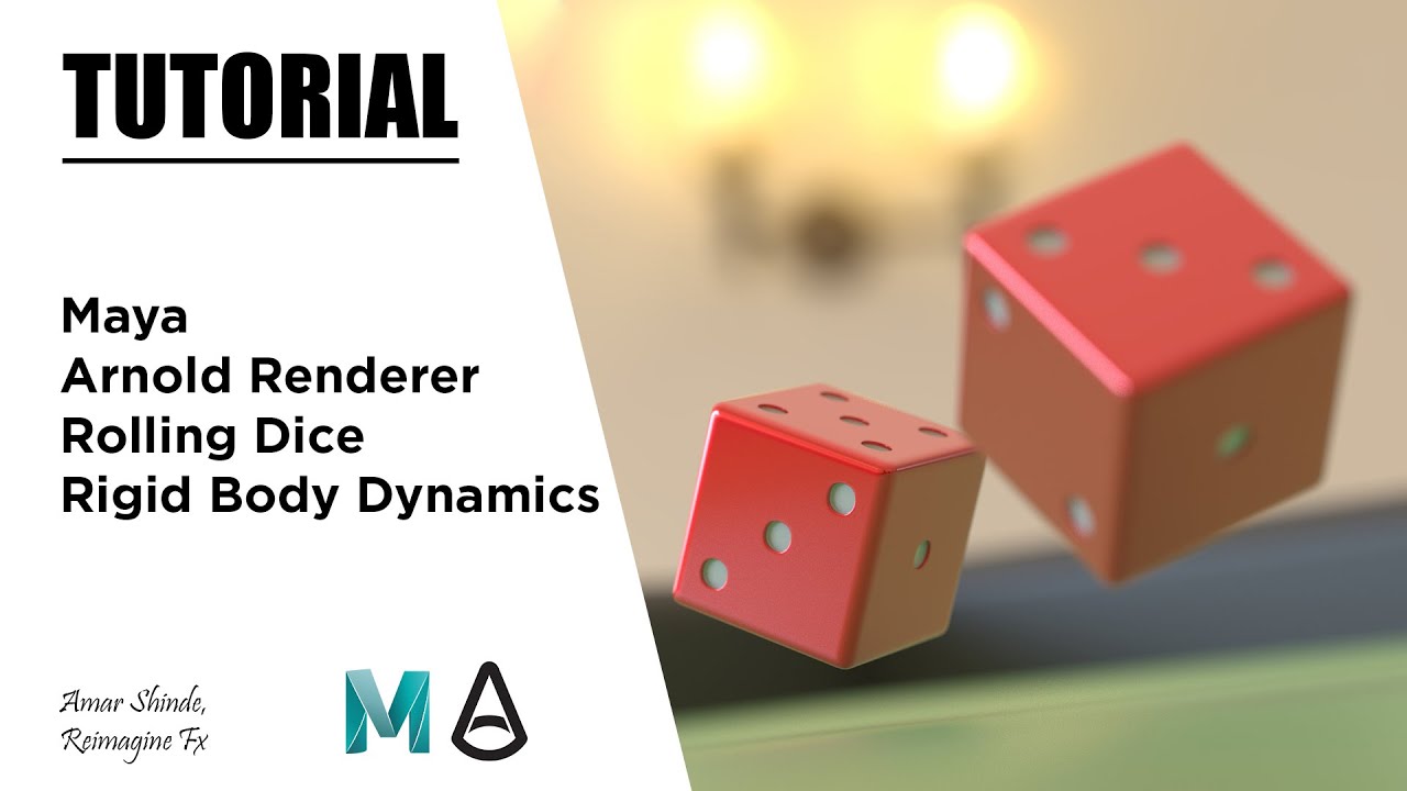 Rolling Dice Animation In Maya And Arnold Renderer - Tutorial - YouTube