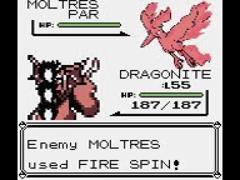 Let's Play Pokemon Yellow ! 30 - Victory Road - Moltres - Indigo ...