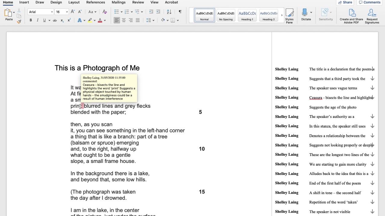 Session 3 deconstruction of first half of the poem - YouTube