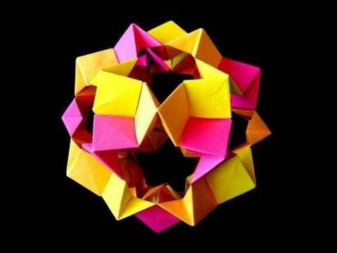 How to make an Origami Cookie Cutter Dodecahedron - YouTube