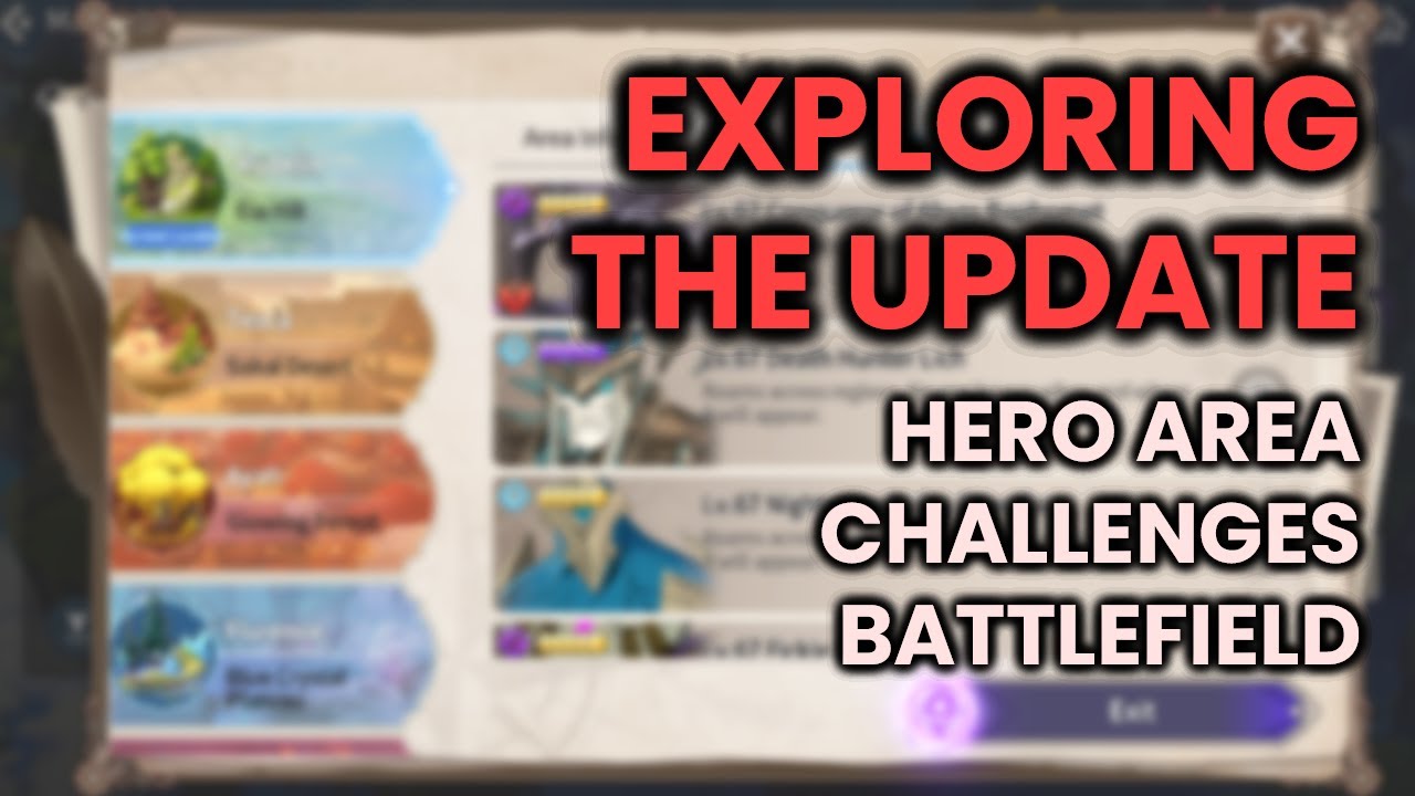 EXPLORING THE UPDATE - Hero Area, Collection challenges, Battlefield ...