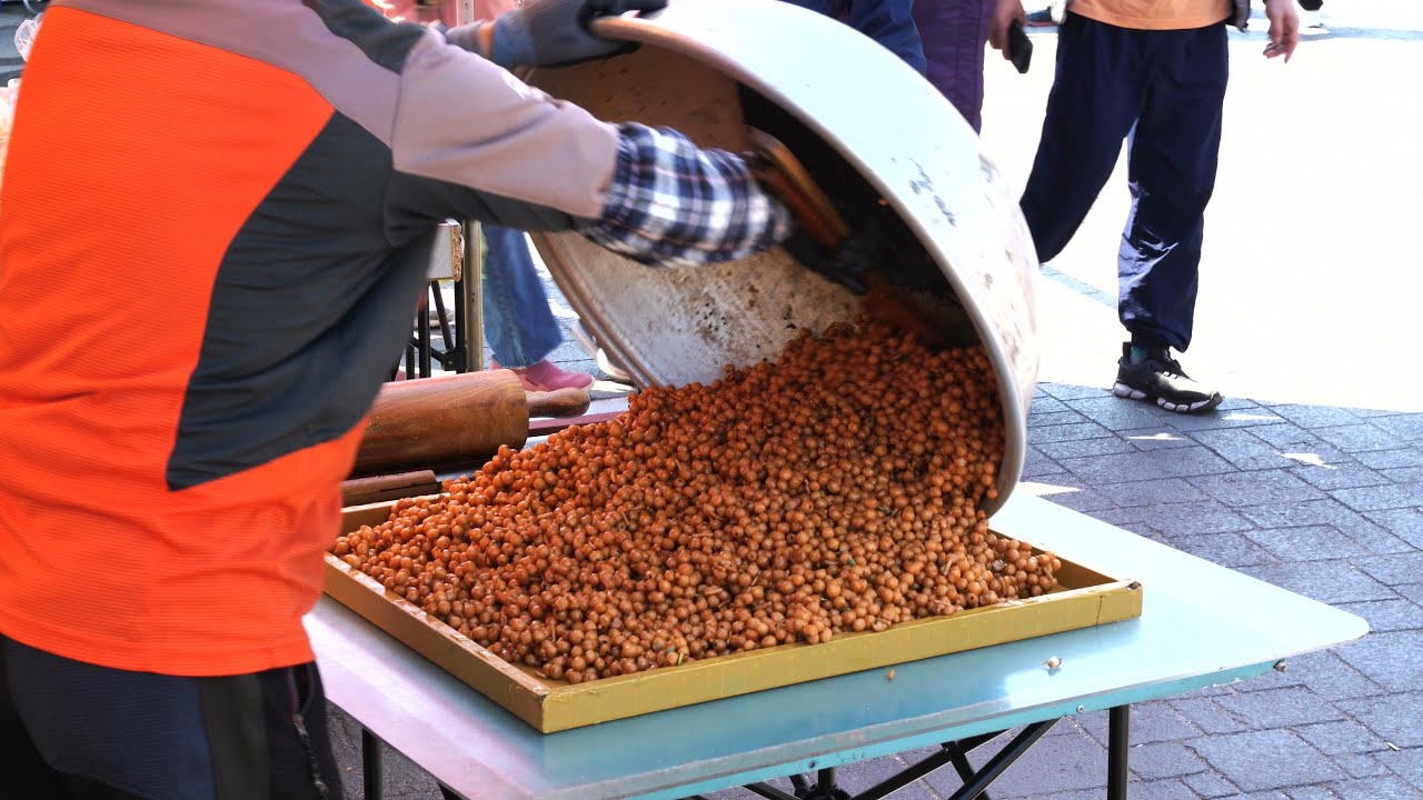 옛날 과자 오란다 만드는 과정 / The process of making old Korean snacks Oranda ...