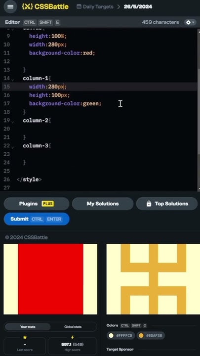 Css Battle Todays Challenge Practice Css Cssbattle Css Webdesign Youtube