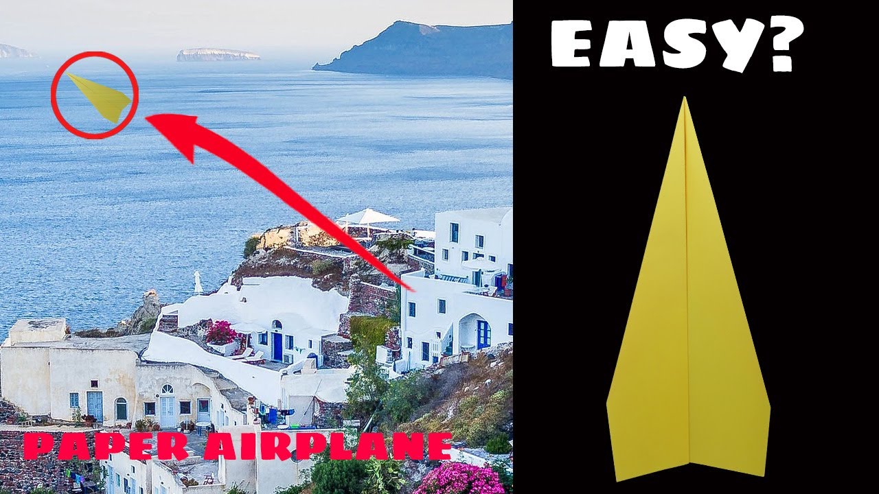 How to make an easy paper airplane in 1 minute ️🎖️ - YouTube