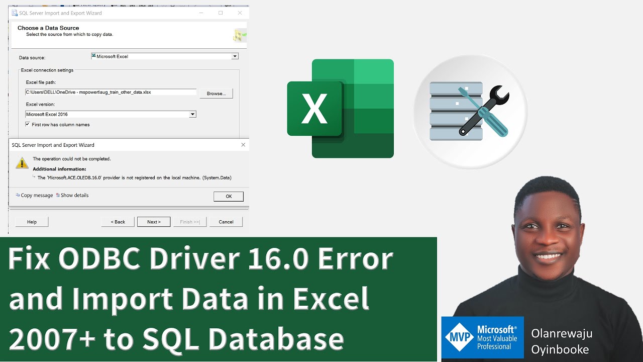 How To Fix SQL Database ODBC Driver Error YouTube