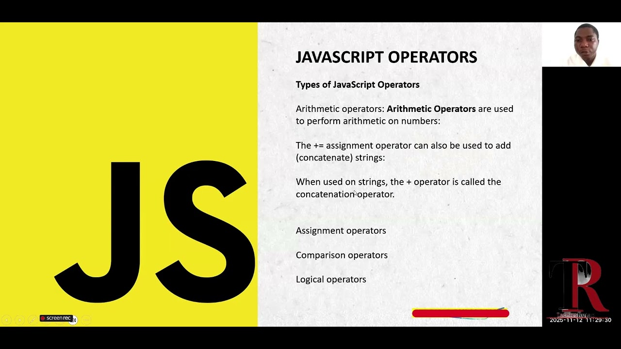 Learn JavaScript Operators - YouTube