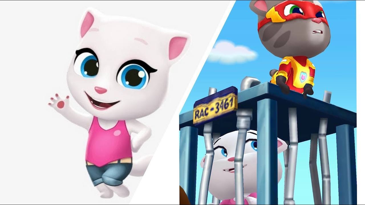 Talking Tom Run Game | Saving the Angela| Gameplay Android, iOS 2022 ...