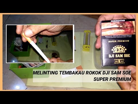 Melinting Tembakau Rokok Dji Sam Soe Super Premium - Asep Saepullah Video