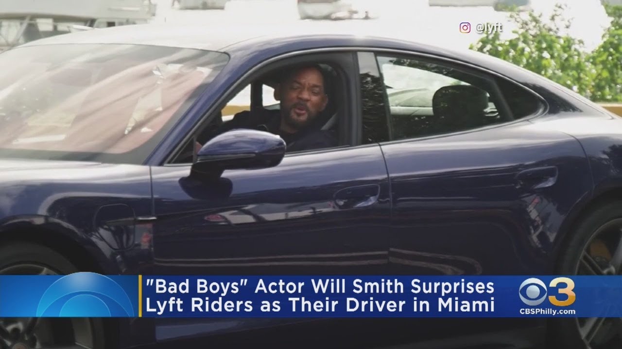 Philly Native Will Smith Surprises Lyft Riders In Miami - YouTube