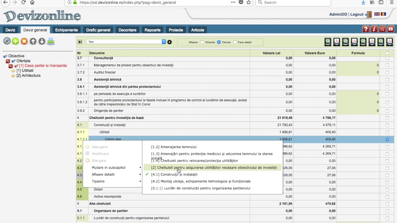 Lecția 8 - Configurare Deviz General - YouTube