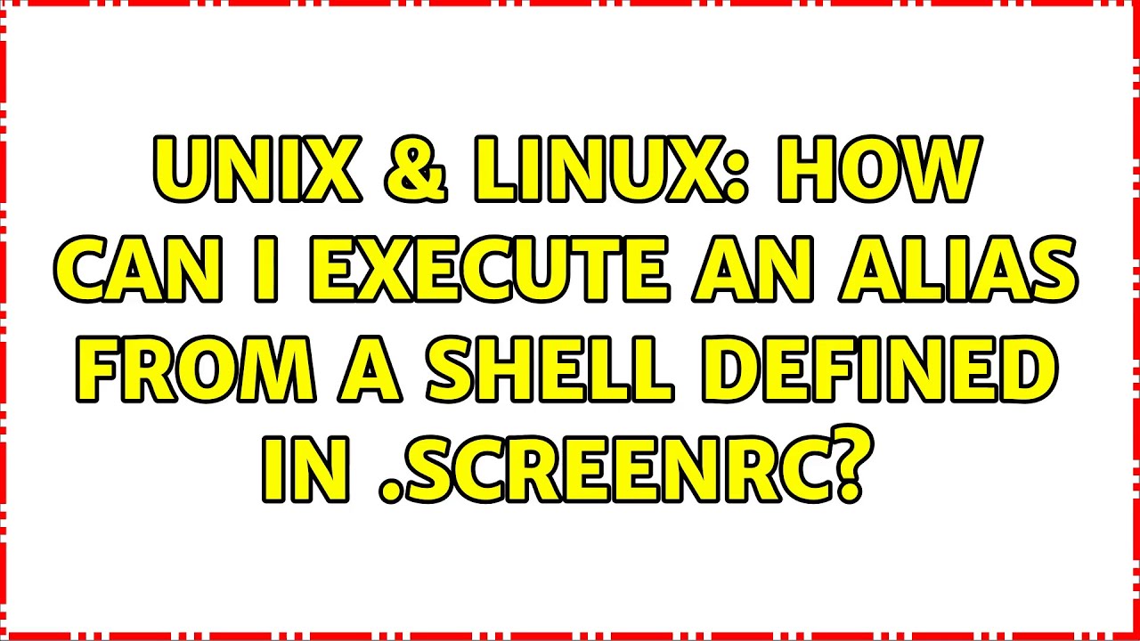 Unix & Linux: How can I execute an alias from a shell defined in ...