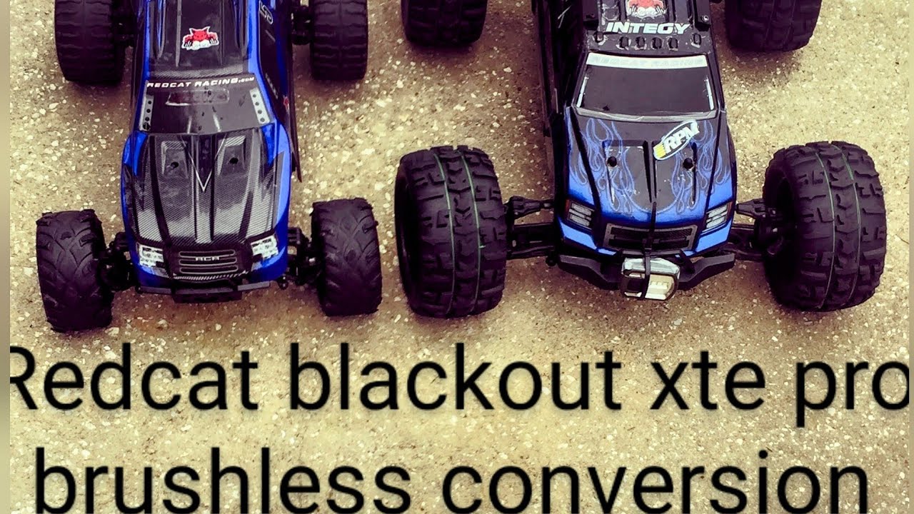 Redcat blackout xte pro 1st 4s run #redcat #4x4 - YouTube
