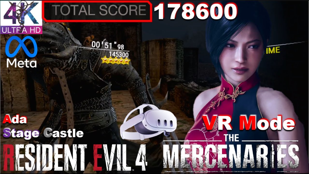 Meta Quest 3 - Resident Evil 4 Remake VR mode - Ada - Mercenaries ...