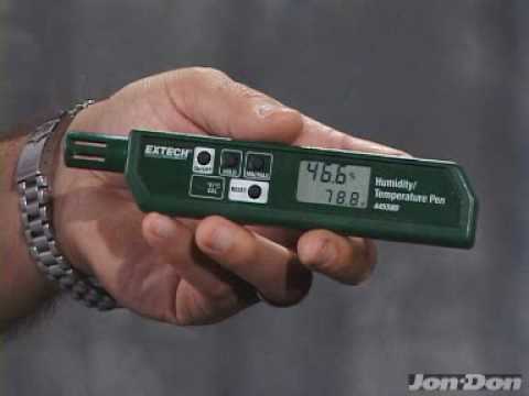 Extech Thermo-Hygrometer Pen - Jon-Don Video - YouTube