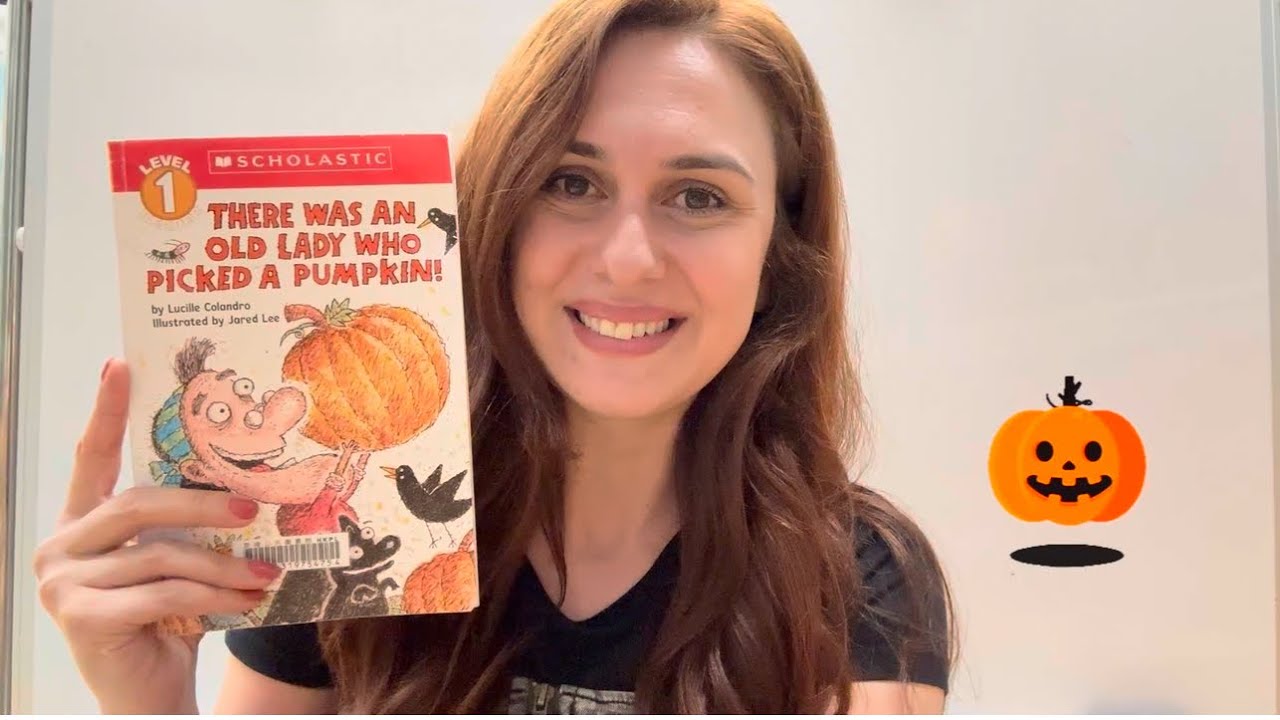 💀👻🎃There was an old lady who picked a pumpkin 💀👻🎃 - Read aloud for kids ...