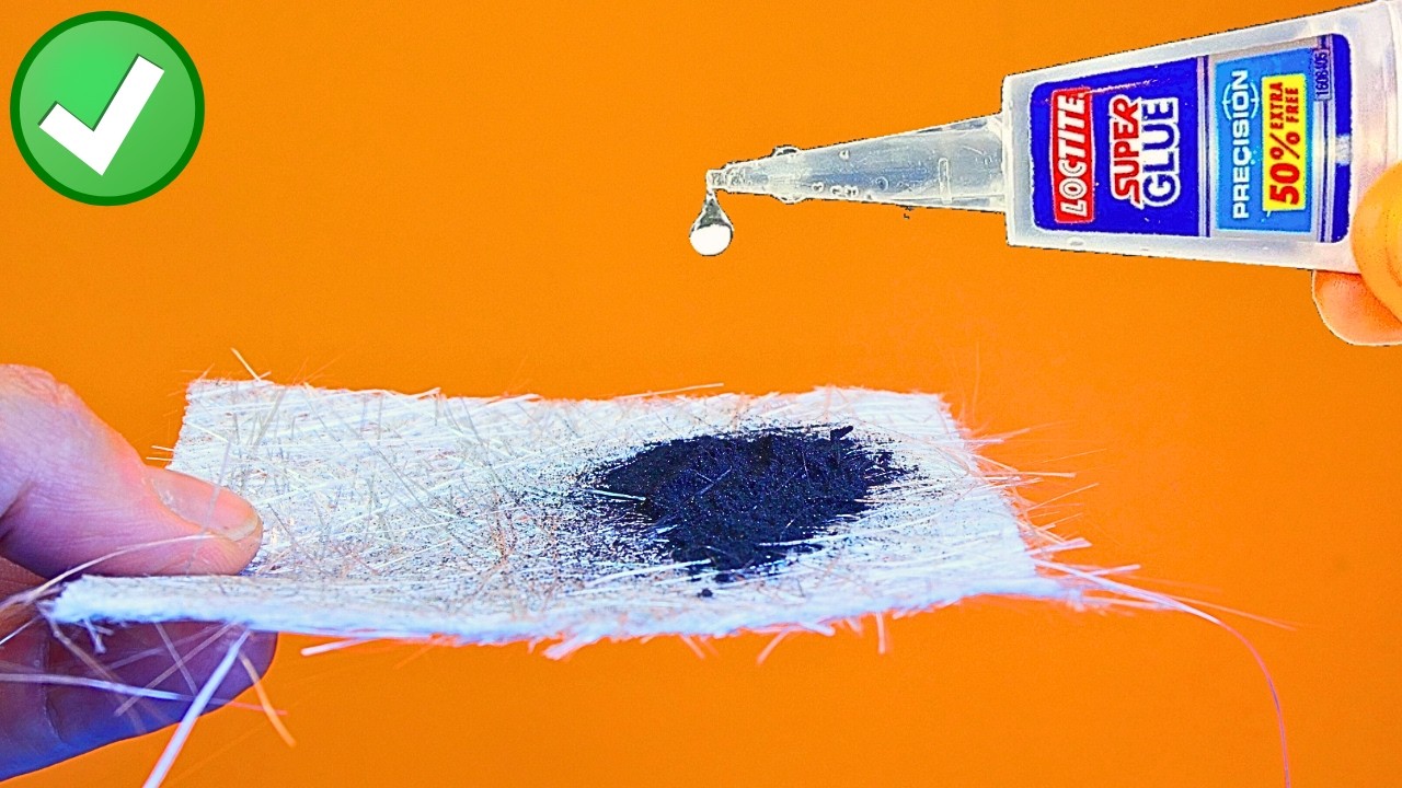 Mix Super Glue and Fiberglass and Never Throw Away Broken Plastic Again ...