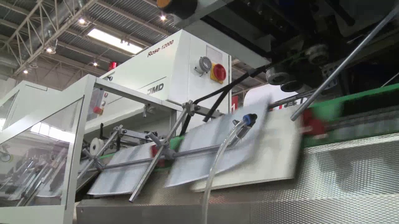 ROSE-12000 High-Speed Saddle Stitching Line - YouTube