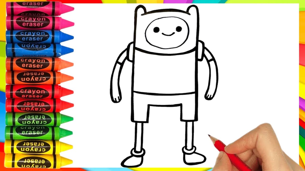 How to draw Finn The Human | Adventure Time - YouTube
