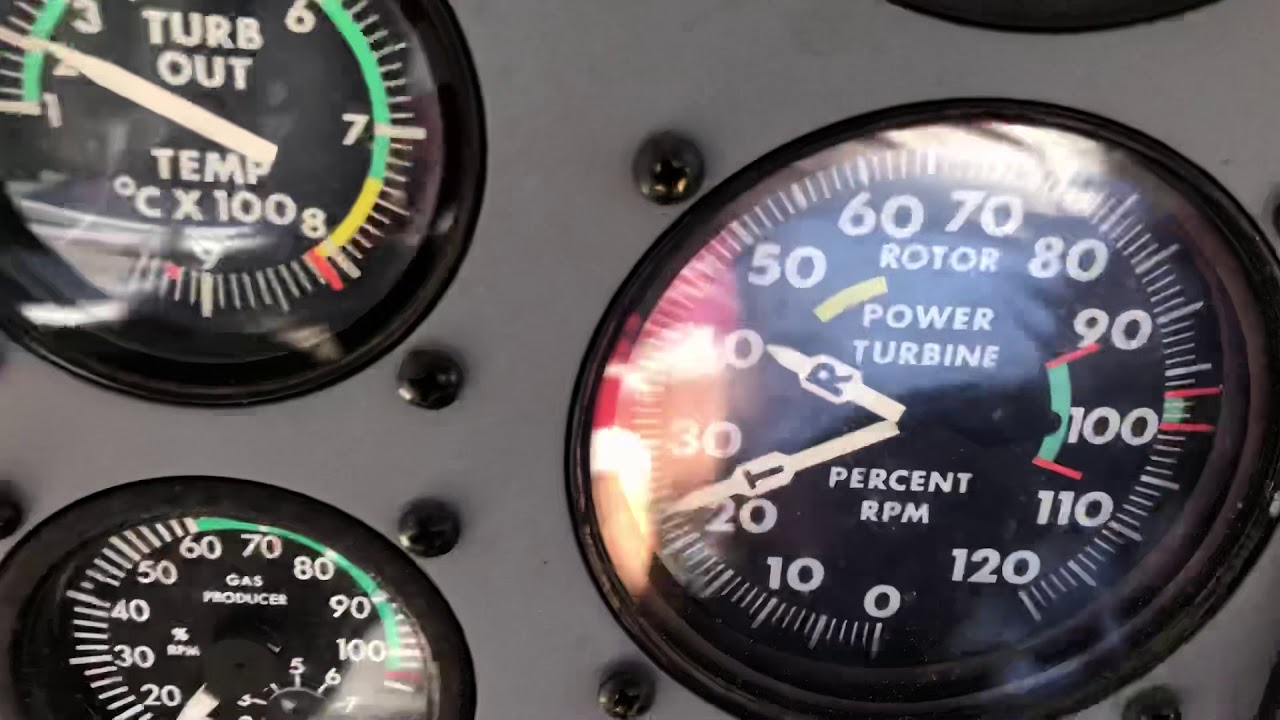 Turbine engine shut down - YouTube