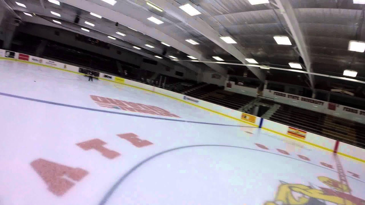 GoPro Playing Hockey at the Ferris State University Ice Arena part 2 ...