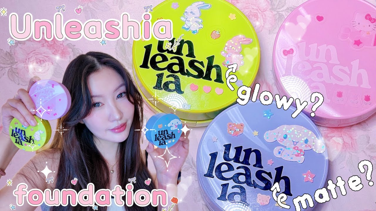 Comparing ALL Unleashia Cushion Foundations Honest Review| Glowy, Satin ...