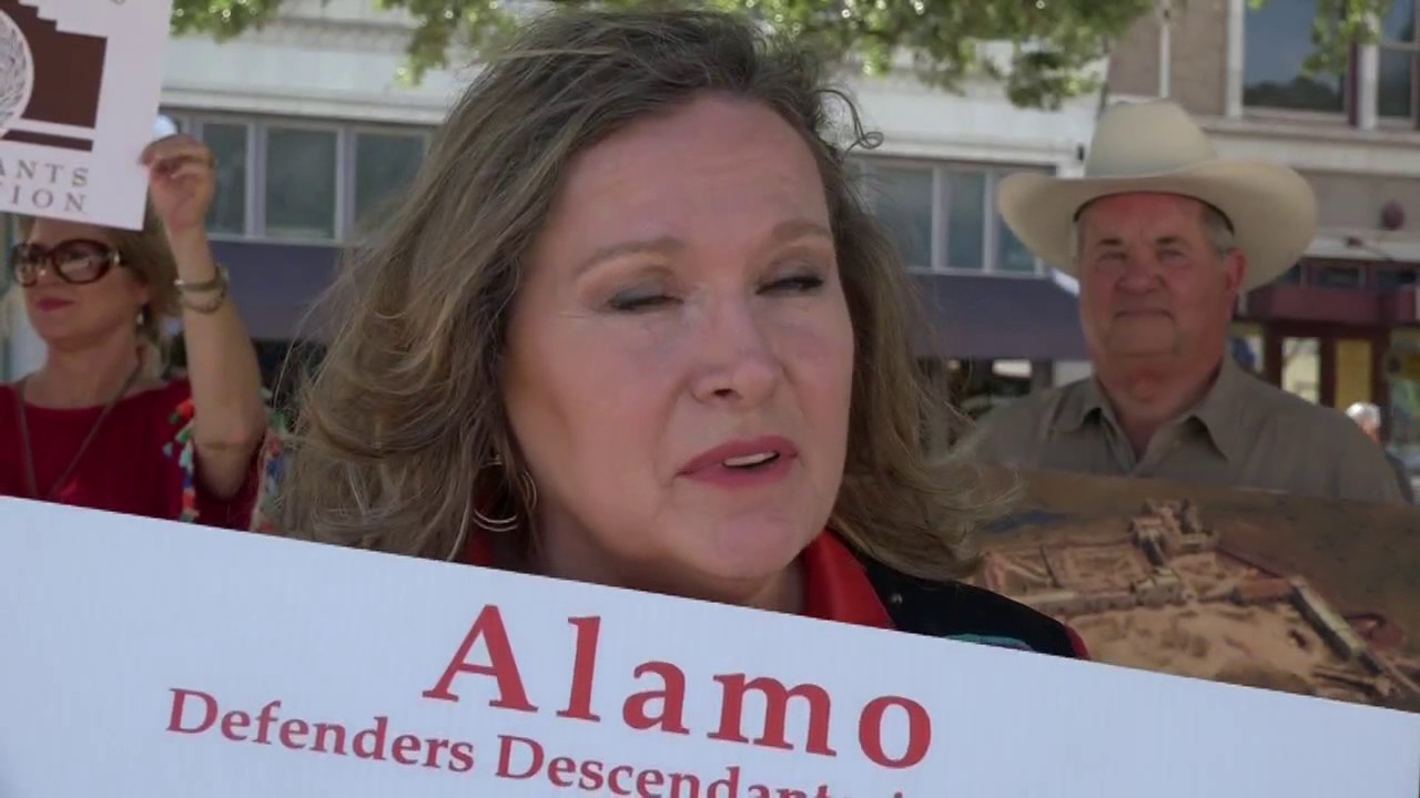 Alamo Master Plan faces push-back from protesters - YouTube
