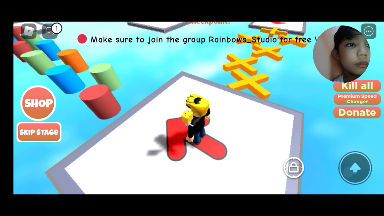 speed running obby for the first time - YouTube