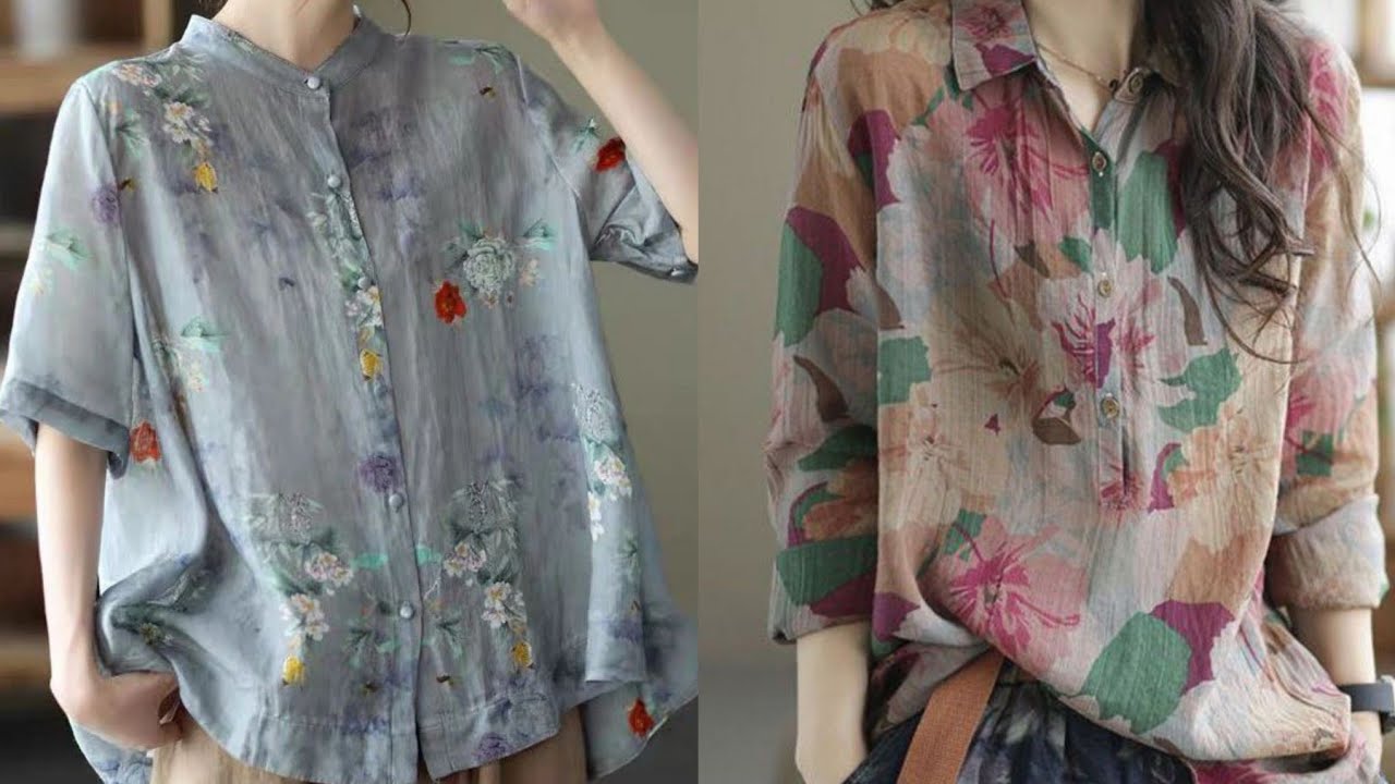 So Stylish and attractive Loose Summer tops/printed tops/floral tops ...