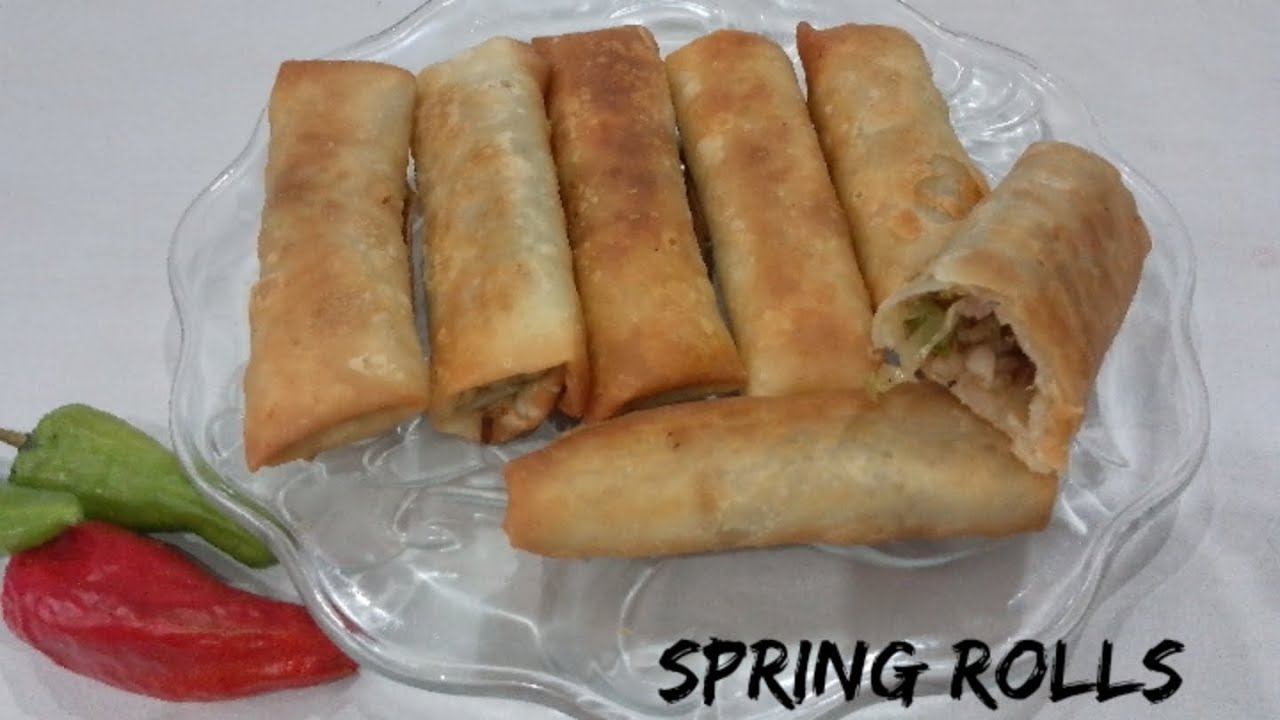 Chicken Spring Rolls With Homemade Sheets By Cook First | Vegetable ...