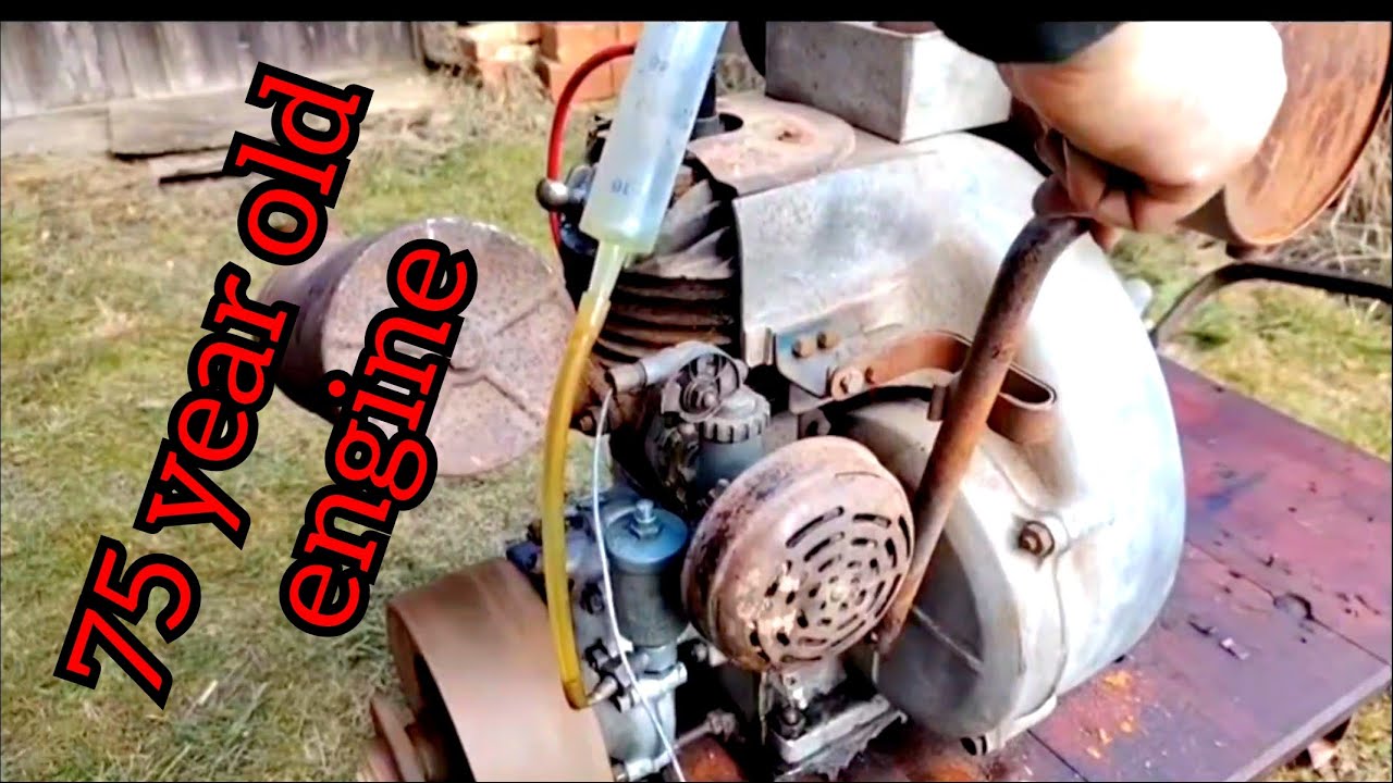 Starting an old engine after 50 years. Amazing engine - YouTube
