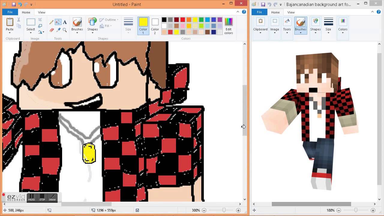Minecraft Speed Drawing - Thebajancanadian - YouTube