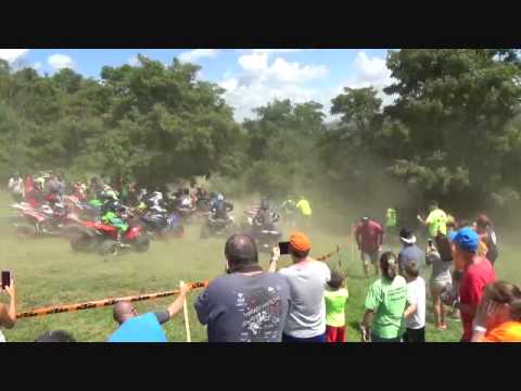 2015 Instigator Racing AWRCS Powerline Park Adult Quad Starts - YouTube