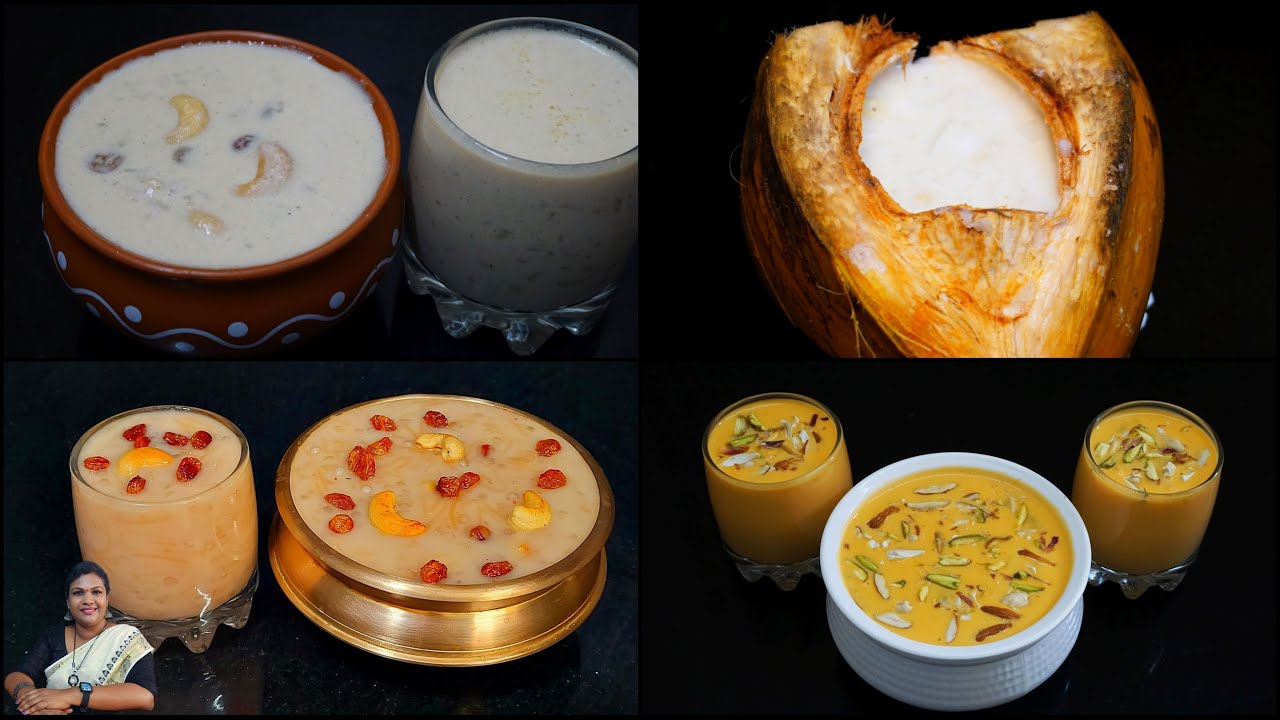 ഓണത്തിന് 4 വ്യത്യസ്‌തമായ പായസങ്ങൾ | 4 Different types of payasam | Onam ...
