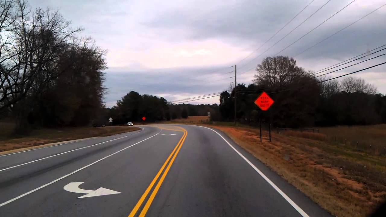 Georgia State Route 20 near McDonough - YouTube