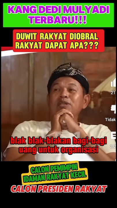 KDM kang dedi mulyadi terbaru #kdm #kangdedimulyadi #kangdedimulyadichannel #kangdedi - YouTube