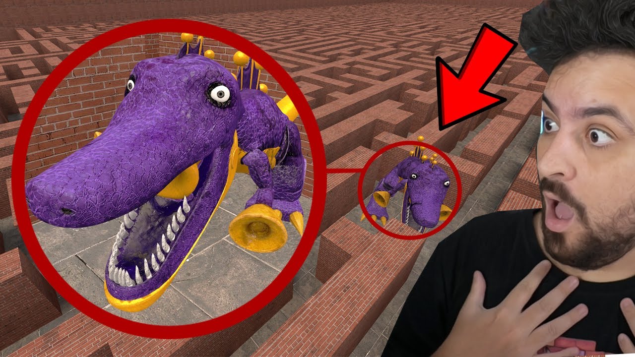 SE VOCÊ VER O SAXOSAURUS EM UM LABIRINTO, FUJA RÁPIDO (Poppy Playtime 5 ...