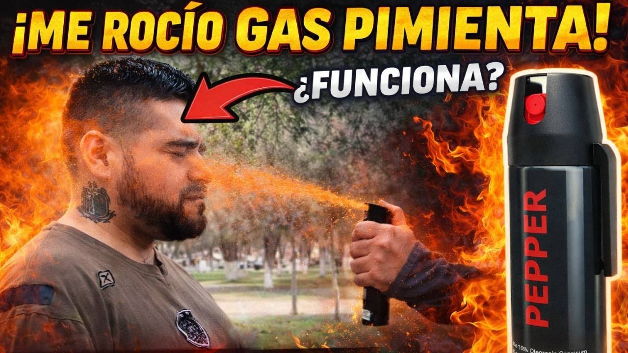 Tutorial: Como Utilizar un Gas Pimienta 🔥 PRUEBO LOS EFECTOS EN MI - YouTube