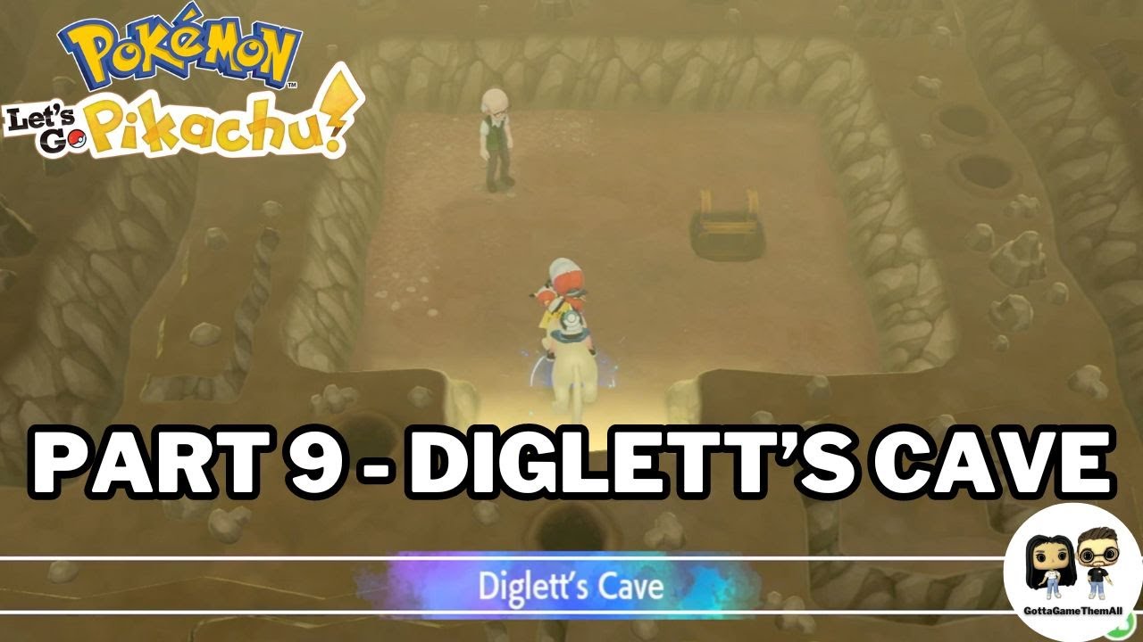 Pokemon Lets Go Pikachu Part 9 - Diglett's Cave - YouTube