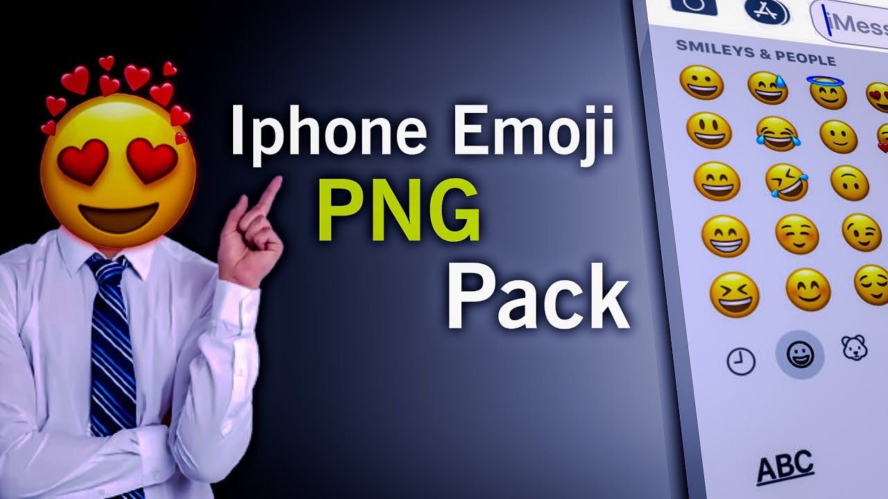 Iphone Emoji PNG Pack For editors|Keystor editz - YouTube