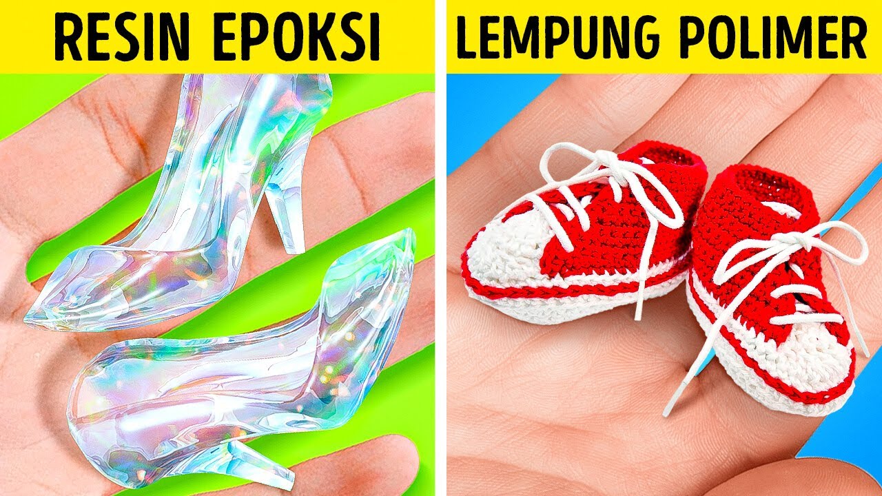 Resin Epoksi VS Lempung Polimer || Ide DIY Keren - YouTube