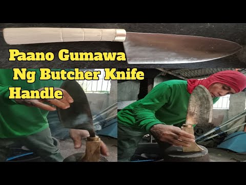 Paano Gumawa Ng Poluhan Handle Ng Itak kitchen knife Butcher Knife DIY ...