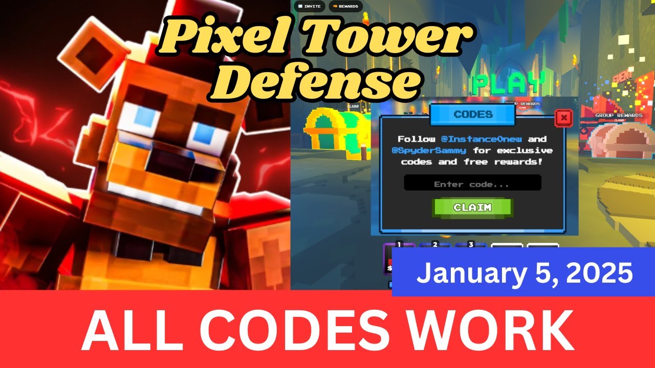 *ALL Codes Work* Pixel Tower Defense ROBLOX, January 5, 2025 - YouTube