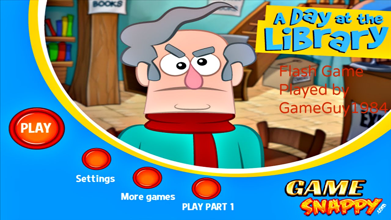 GameGuy1984 Plays a Flash Game: A Day at the Library - YouTube