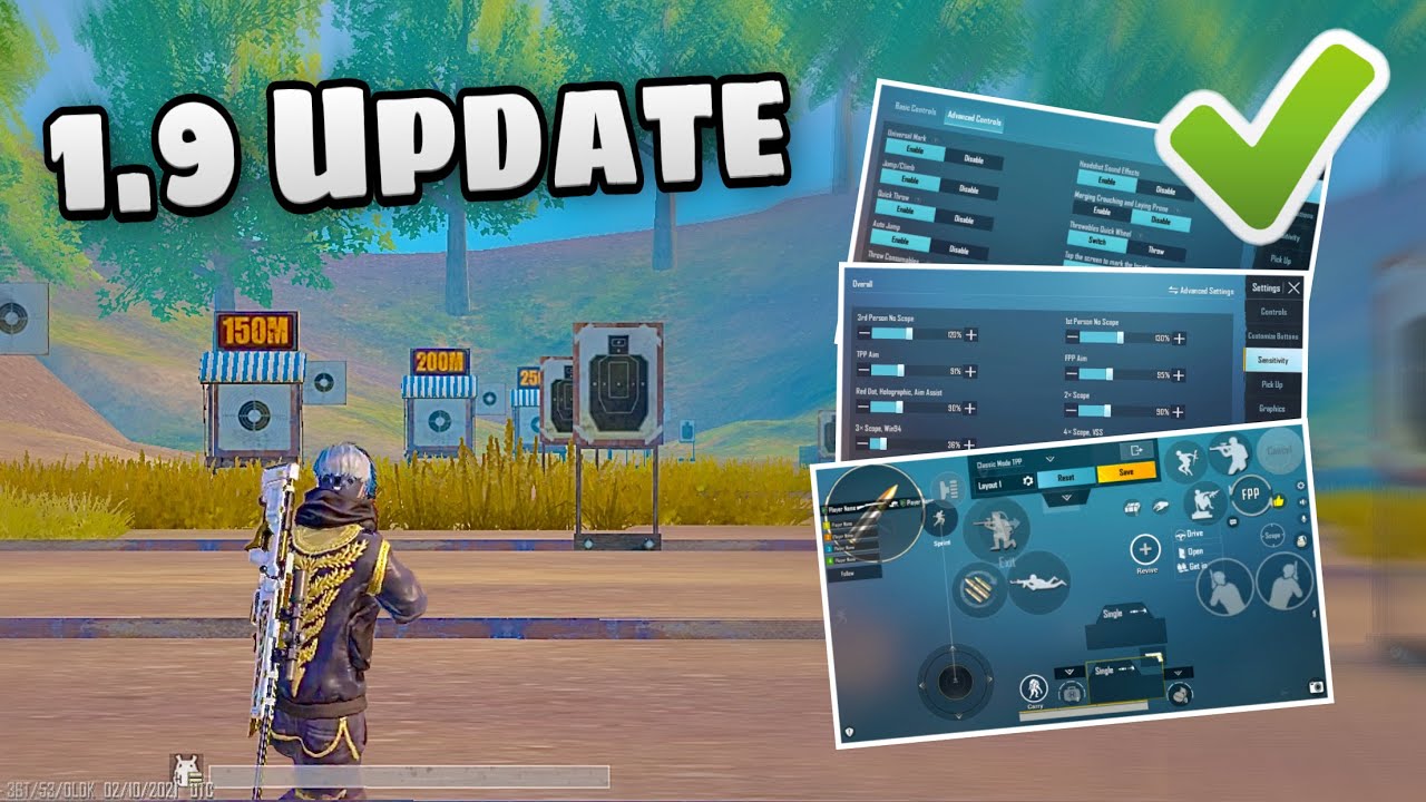 1.9 Update Important Basic And Advanced Pro Settings (PUBG Mobile ...