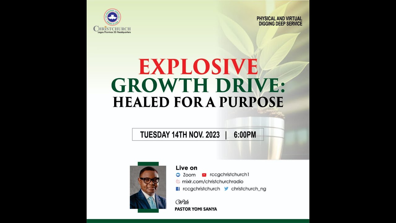 DIGGING DEEP || 14TH NOV 2023 || EXPLOSIVE GROWTH DRIVE: HEALED FOR A ...