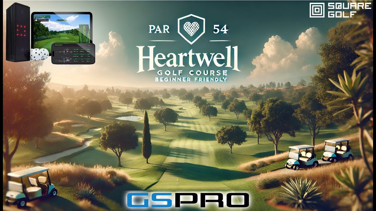 Exploring ★ Heartwell Golf Course ★ Using Square Golf Launch Monitor ...